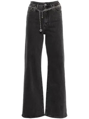 Maje High-rise Wide-leg Jeans