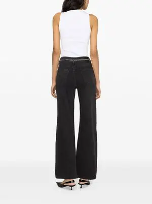 Maje High-rise Wide-leg Jeans