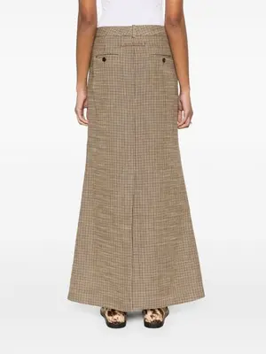 Acne Studios Checked Maxi Skirt
