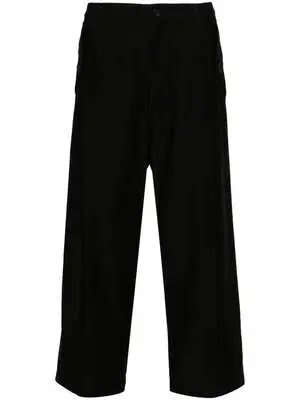Yohji Yamamoto M-front Tuck Cropped Trousers