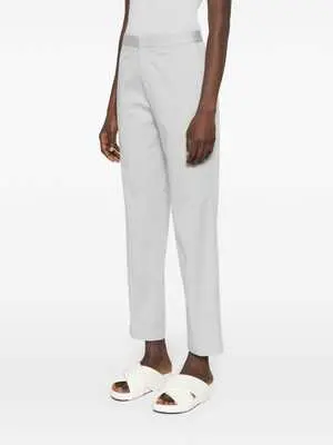 Fabiana Filippi Straight-leg Gabardine Trousers - Grey