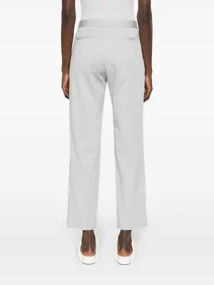 Fabiana Filippi Straight-leg Gabardine Trousers - Grey