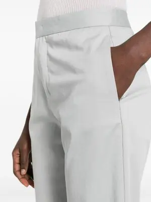 Fabiana Filippi Straight-leg Gabardine Trousers - Grey