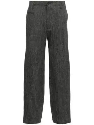 Yohji Yamamoto Tapered Linen Trousers