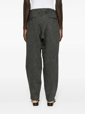 Yohji Yamamoto Tapered Linen Trousers