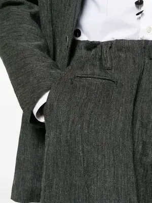 Yohji Yamamoto Tapered Linen Trousers