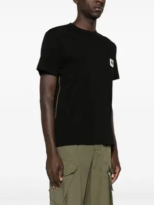 Sacai X Carhartt Wip Cotton T-Shirt In Black - 23% Off | Editorialist
