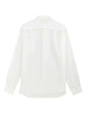 Vilebrequin Logo-embroidered Linen Shirt - White