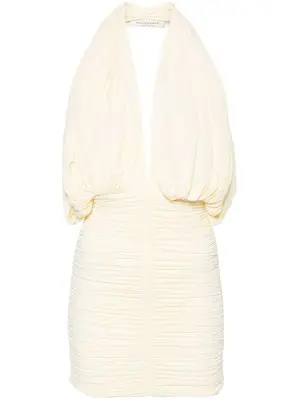 Philosophy Di Lorenzo Serafini Philosophy Di Lorenzo Serafini Draped Mini Dress - Neutrals