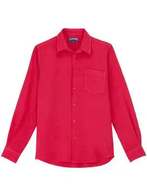 Vilebrequin Logo-embroidered Linen Shirt
