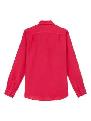 Vilebrequin Logo-embroidered Linen Shirt
