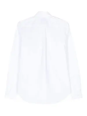 Maison Kitsuné Logo-embroidered Cotton Shirt
