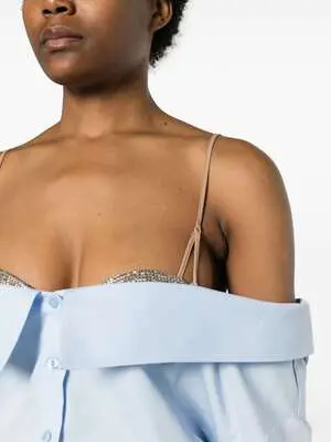 Giuseppe Di Morabito Rhinestoned Poplin Shirt