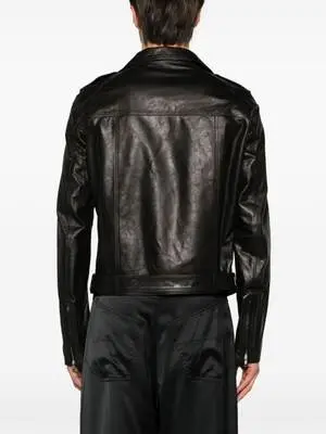 Rick Owens Lukes Stooges Leather Jacket - Black