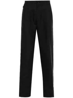 Dolce & Gabbana Chambray Linen Tapered Trousers