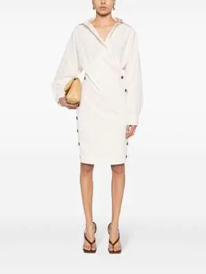 Philosophy Di Lorenzo Serafini Poplin Wrap Mini Dress