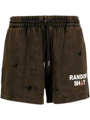 Natasha Zinko Distressed-effect Cotton Shorts