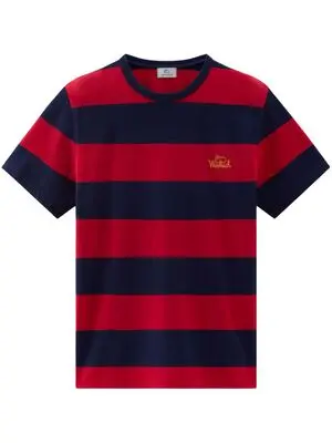 Woolrich Logo-print Striped T-shirt