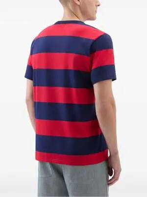 Woolrich Logo-print Striped T-shirt