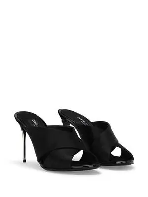 Dolce & Gabbana 85mm Keira Satin Sandals