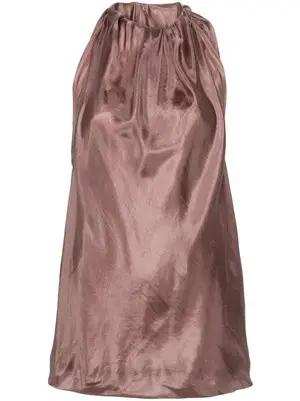 Rick Owens Gathered-detail Silk Blouse