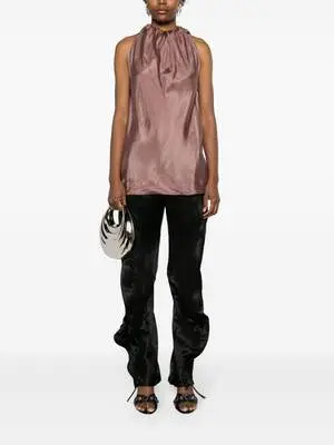 Rick Owens Gathered-detail Silk Blouse