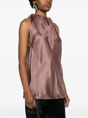 Rick Owens Gathered-detail Silk Blouse