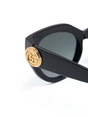 Gucci Logo-plaque Cat-eye Sunglasses