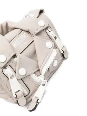 Moschino Mini Biker Leather Bag