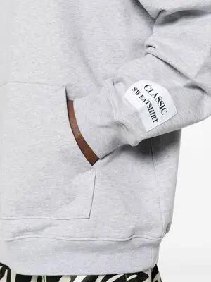 Moschino Slogan-patch Cotton Hoodie