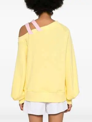 IOANA CIOLACU Sonia Cold-shoulder Sweatshirt - Yellow