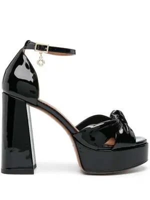 Maje 115mm Leather Platform Sandals