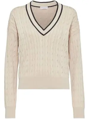 Brunello Cucinelli Cable-knit Cotton Jumper