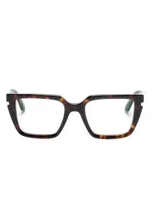 Off-White Style 52 Square-Frame Eyeglasses Brown