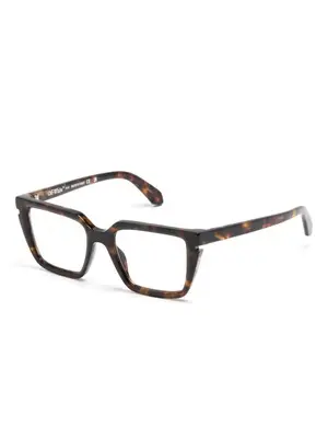 Off-White Style 52 Square-frame Eyeglasses - Brown