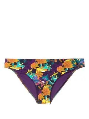 Marlies Dekkers Acapulco Floral-print Bikini Bottoms - Purple