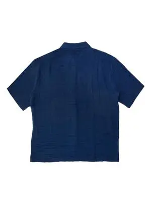 DAILY PAPER Enzi Seersucker Cotton Shirt - Blue