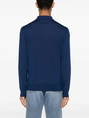 Zegna Fine-ribbed Polo Shirt - Blue