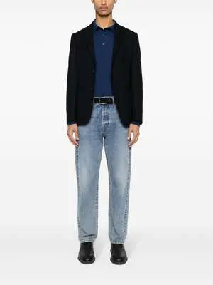 Zegna Single-breasted Wool Blazer - Blue