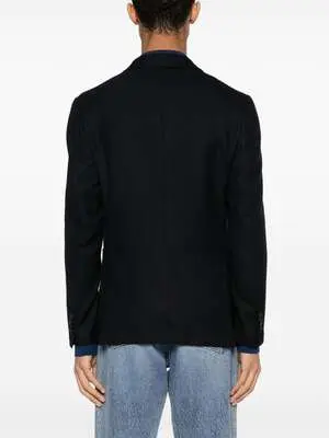 Zegna Single-breasted Wool Blazer - Blue