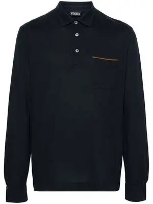ZEGNA Piqué Cotton Polo Shirt