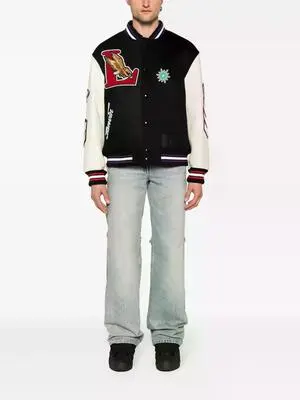 LANVIN Logo-patch Varsity Jacket
