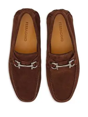 FERRAGAMO Gancini Loafers - Brown