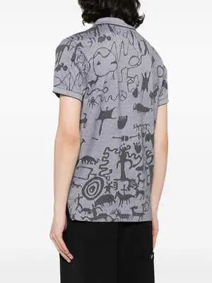 VIVIENNE WESTWOOD Graphic-print Polo Shirt - Grey