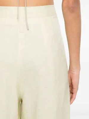 Philosophy Di Lorenzo Serafini Chambray Pleated Straight Trousers