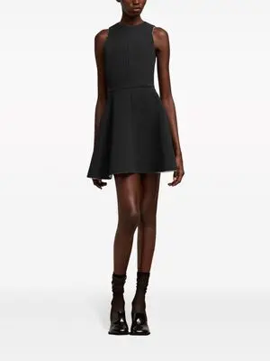 AMI Paris Sleeveless Virgin Wool Mini Dress - Black