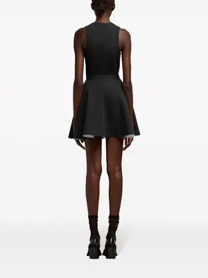 AMI Paris Sleeveless Virgin Wool Mini Dress - Black
