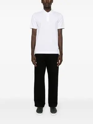 BOSS Short-sleeve Cotton Polo Shirt - White