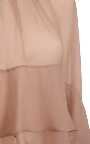 CHLOÃ© Ruffled Organic Silk Blouse
