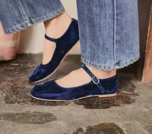 DÔEN DOEN Mary Jane Slippers Bluette